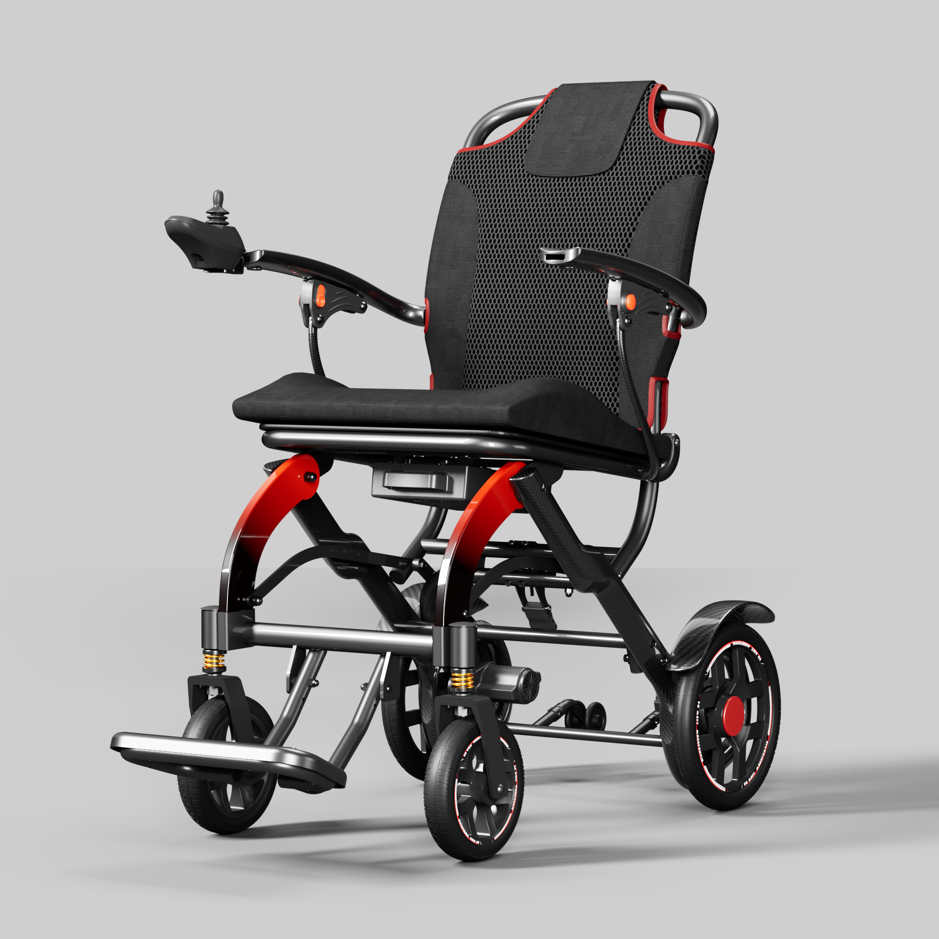 MN04 Lightweight Carbon Fiber Aluminum Alloy Electric Wheelchair ...